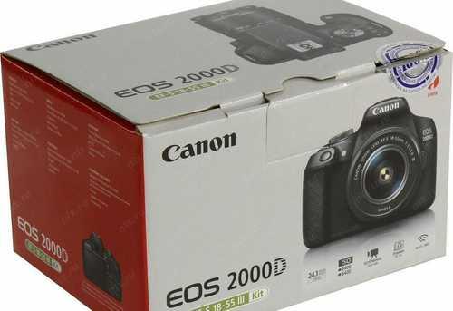 Новый фотоаппарат Canon EOS 2000D Kit