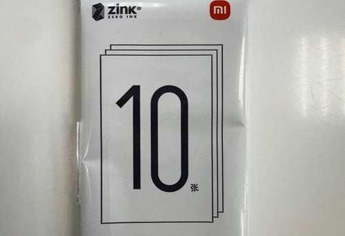 Бумага для фотопринтера Xiaomi Mi Portable 10шт