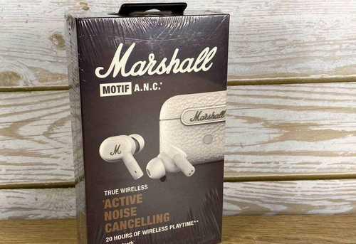 Наушники Marshall Motif A.N.C white. Новые