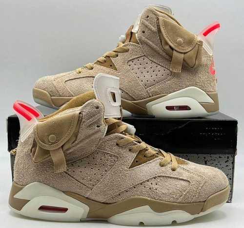 Кроссовки Nike Air Jordan 6 Retro x Travis Scott (Арт.68165)