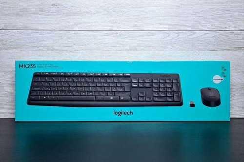 Комплект Logitech mk235. Клавиатура и мышь. Новый