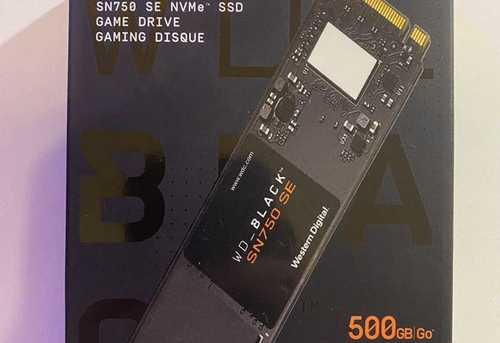 SSD NVMe WD Black SN 750 SE 500GB (новый)