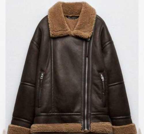 Куртка - дубленка zara новая