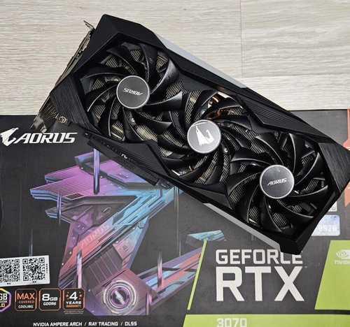 Aorus RTX 3070, 8Gb, комплект/топ исполнениие