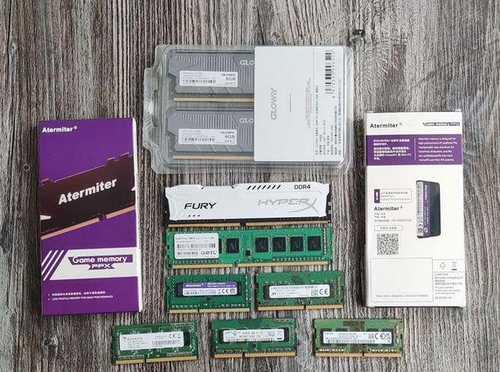 Оперативная память для пк и ноутбуков DDR3, DDR4