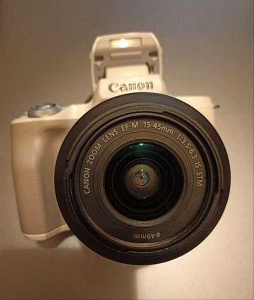 Canon m50 белый, полный комплект