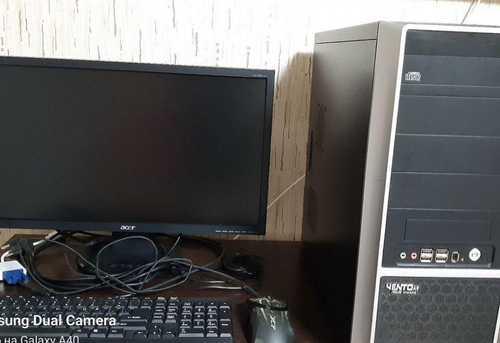 Игровой компьютер с монитором и клавиатурой бу