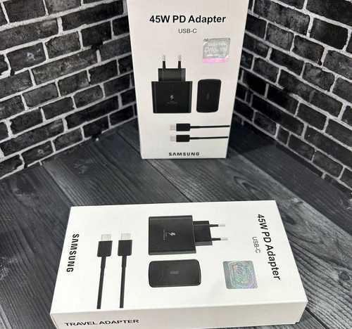 Зарядка samsung 45w Pd adapter с кабелем