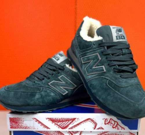 Зимние кроссовки New Balance 574 с мехом