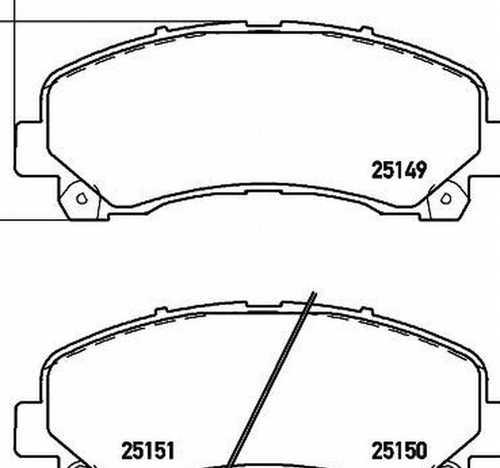 Колодки тормозные передние к-кт Hella Pagid 8DB355028-851