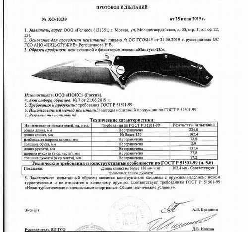 Daggerr Arrow Serrated, Pelican, Нокс Мангуст 2с
