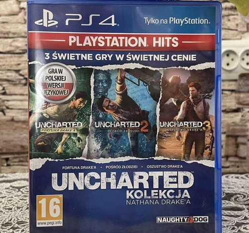 Диск PS4 Uncharted: The Nathan Drake Collection