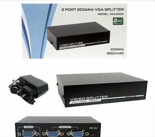 Коммутатор-сплиттер VGA на 2 порта 200Mhz