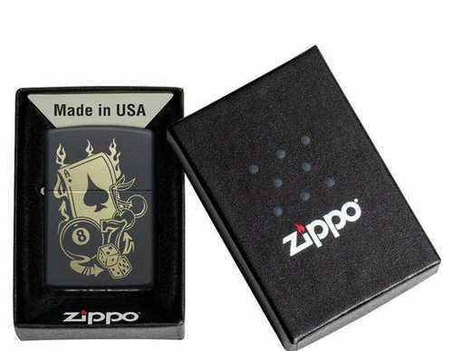 Зажигалка Zippo 49257 Black Matte Оригинал Новая