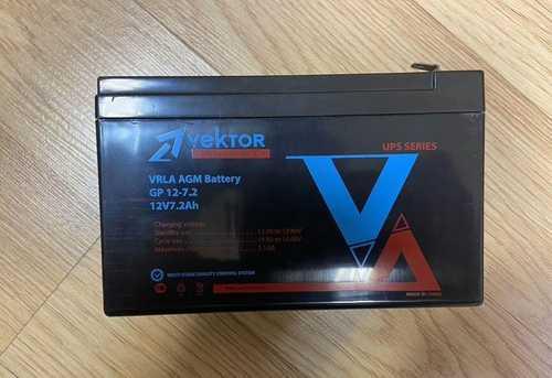 Аккумуляторная батарея Vektor energy GP 12-7.2