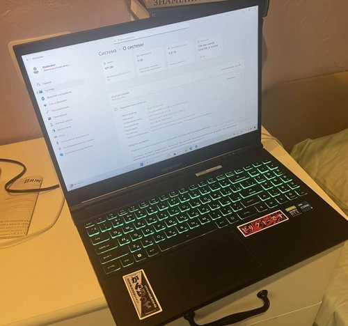 15.6" MAIBENBEN X525, Core i5, RAM 8ГБ, 512 ГБ, GeForce RTX 3050 4 ГБ