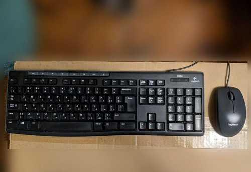 Logitech Клавиатура K200 + Мышь M90