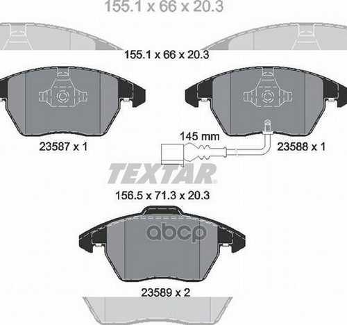 Колодки пер.audi A3/ VW caddy III,EOS,golf V,jetta