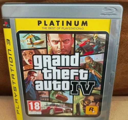 Диск GTA 4 на PS3