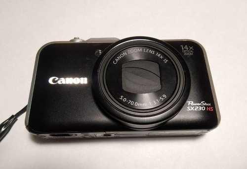 Компактный фотоаппарат canon powershot SX230 HS