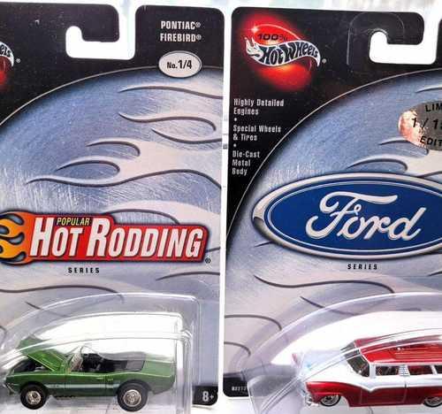 Hot Wheels Custom '50s Ford Wagon,Pontiac Firebird