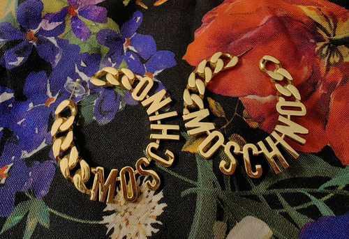 Серьги moschino h&m