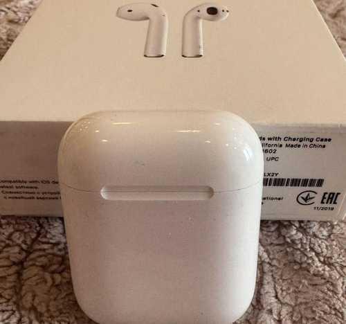 Беспроводные наушники apple airpods 2