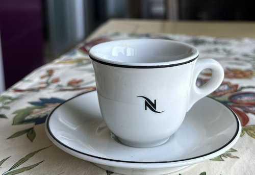 Чашка с блюдцем для эспрессо nespresso (Германия)
