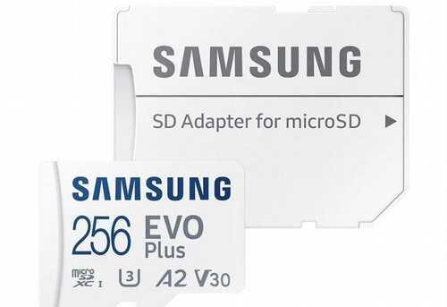 Карта памяти microSD Samsung EVO Plus 256 гб