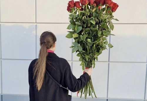 Метровые розы букеты из цветов