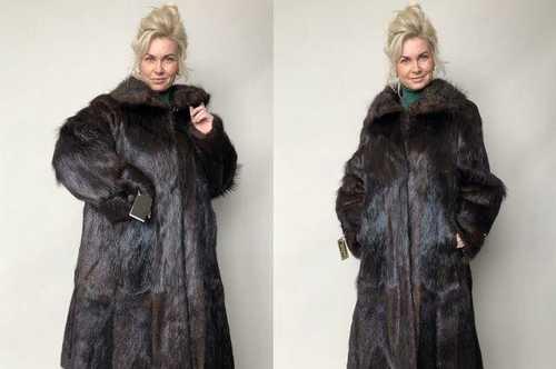 Шуба нутрия Fur Natural дл.110 см р.48-50 /11648