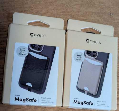 Кожаный картхолдер с MagSafe cyrill Kajuk