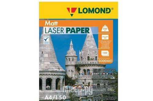 Lomond A4 250g/m2 матовая двухсторонняя 150 ли