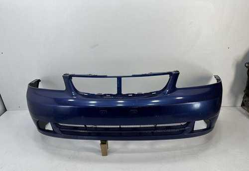 Chevrolet lacetti седан бампер передний синий