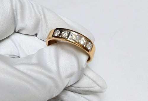 Золотое кольцо с бриллиантом 22 разм