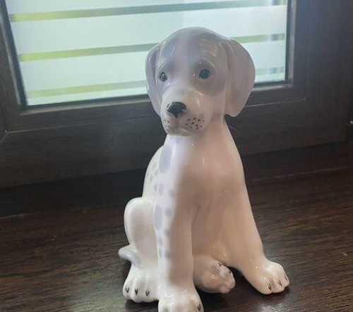 Фарфоровая статуэтка щенок далматина лфз