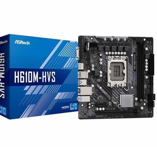 Материнская плата ASRock OEM H610M-HVS, Socket 1700, IntelH610, 2xDDR4-3200, D-SUB hdmi, 1xPCI-Ex16