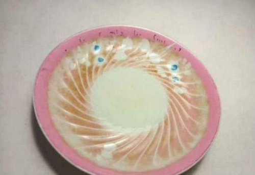 Антикварная фарфоровая тарелка Кузнецова