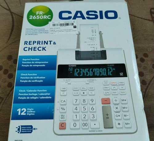 Калькулятор с печатью Casio FR-2650RC-W-EC