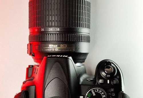 Фотоаппарат Nikon d3100 18-105mm 9к пробег