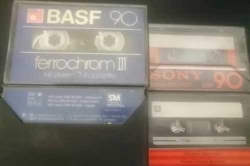 Аудиокассеты basf sony TDK 8 шт