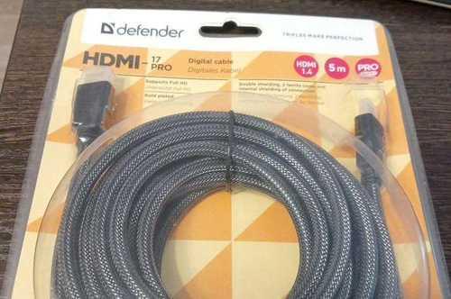 Кабель hdmi 5 метров 1.4 defender