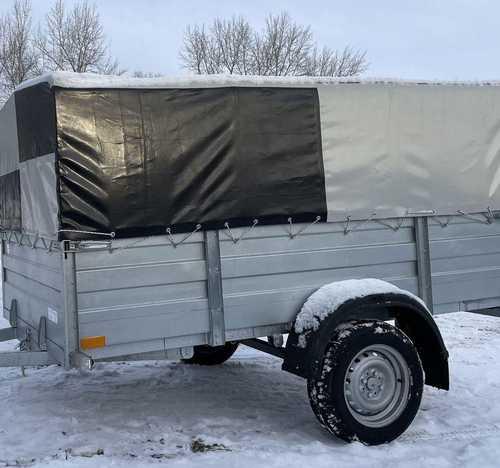 Прицеп оцинкованный 1,3/2,5 метра с тентом