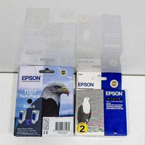 Картриджи Epson T007 для струйной печати новые
