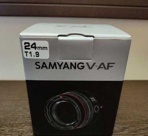 Samyang V-AF 24mm T1.9 Sony