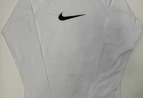 Лонгслив белый Nike (термо кофта)