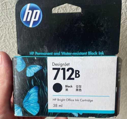 Картридж hp 712B 3ED28A черный 38 ml