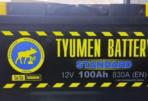 Аккумулятор Тюмень Standart 100Ah 830A Россия