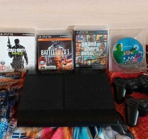 Ps3 super slim 500gb прошитая