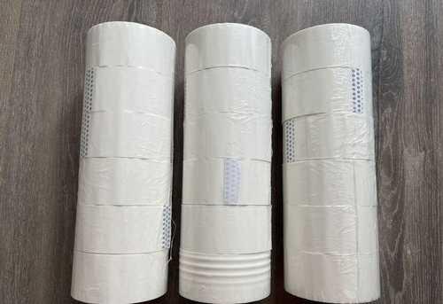 Скотч (клейкая лента) упаковочная, белая, unibob